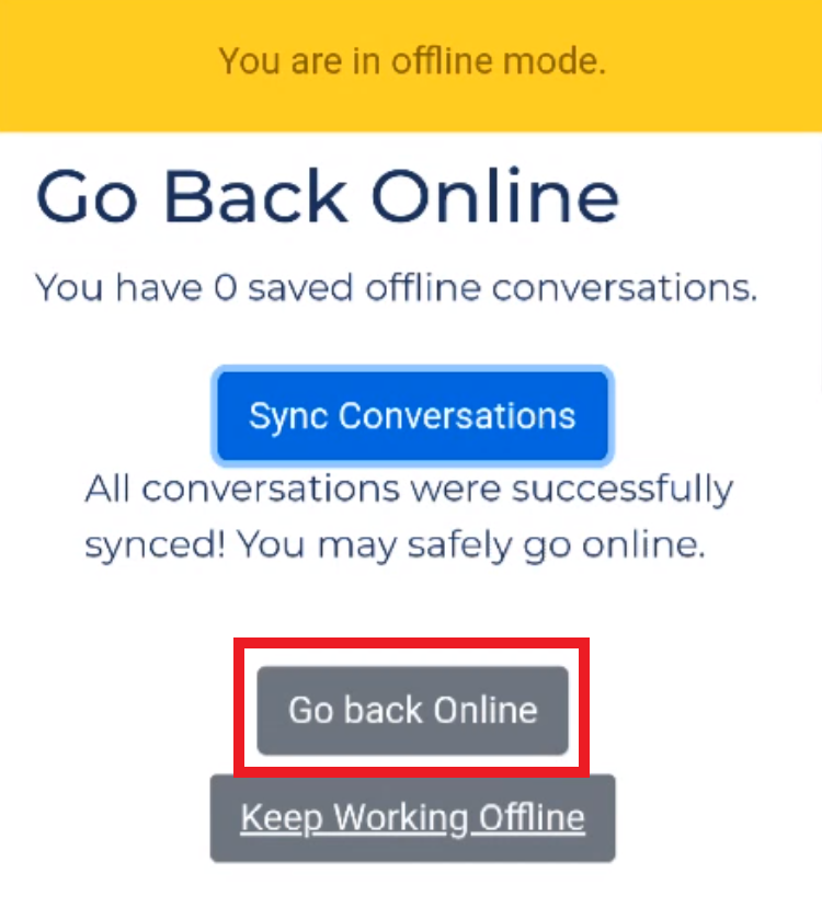 Using OpenField Offline – OpenField